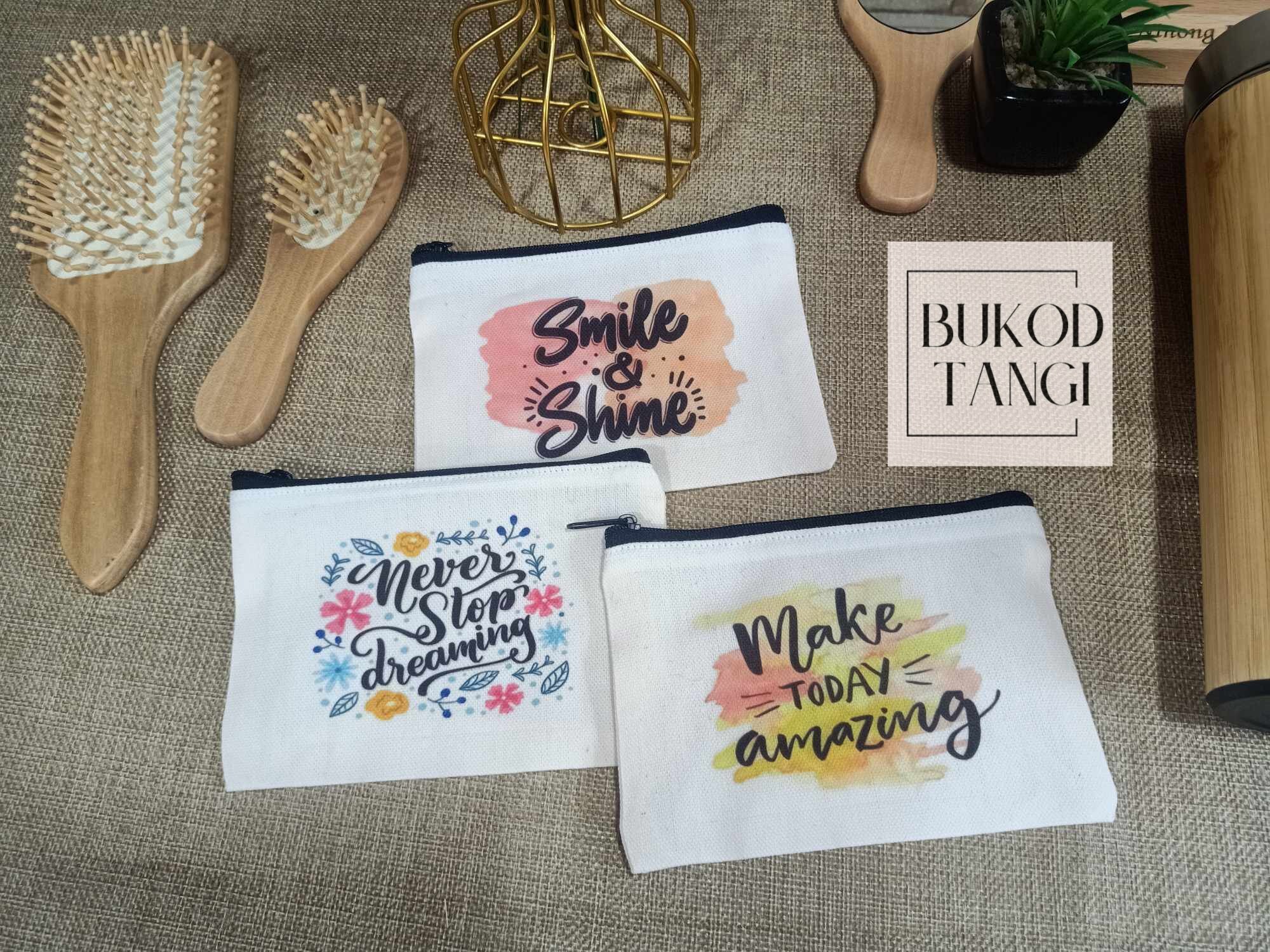 CUSTOMIZED White Canvas wallet with Print Souvenir or Giveaways by ...