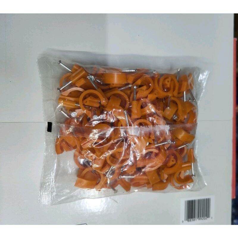 Heavy-duty 100PCS Pvc Clamp 1/2inch orange and Blue/pipe clamp/pipe ...