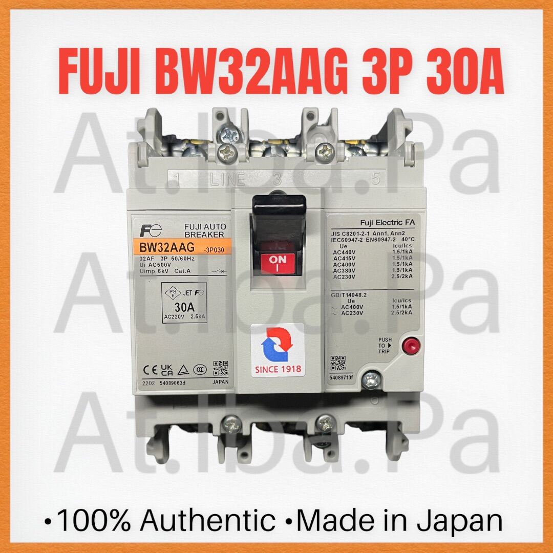 FUJI 30A 3 Pole BW32AAG MCCB Authentic Made in Japan | At.Iba.Pa | Lazada PH