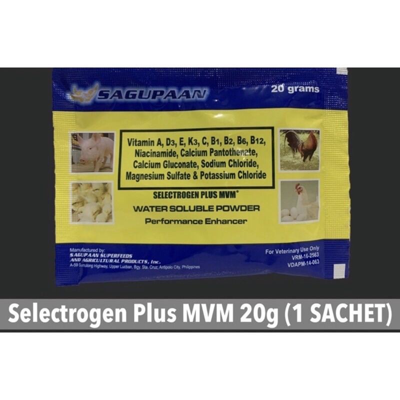 Selectrogen Plus 20g for Swine, Poultry & Gamefowls (1 SACHET) | Lazada PH