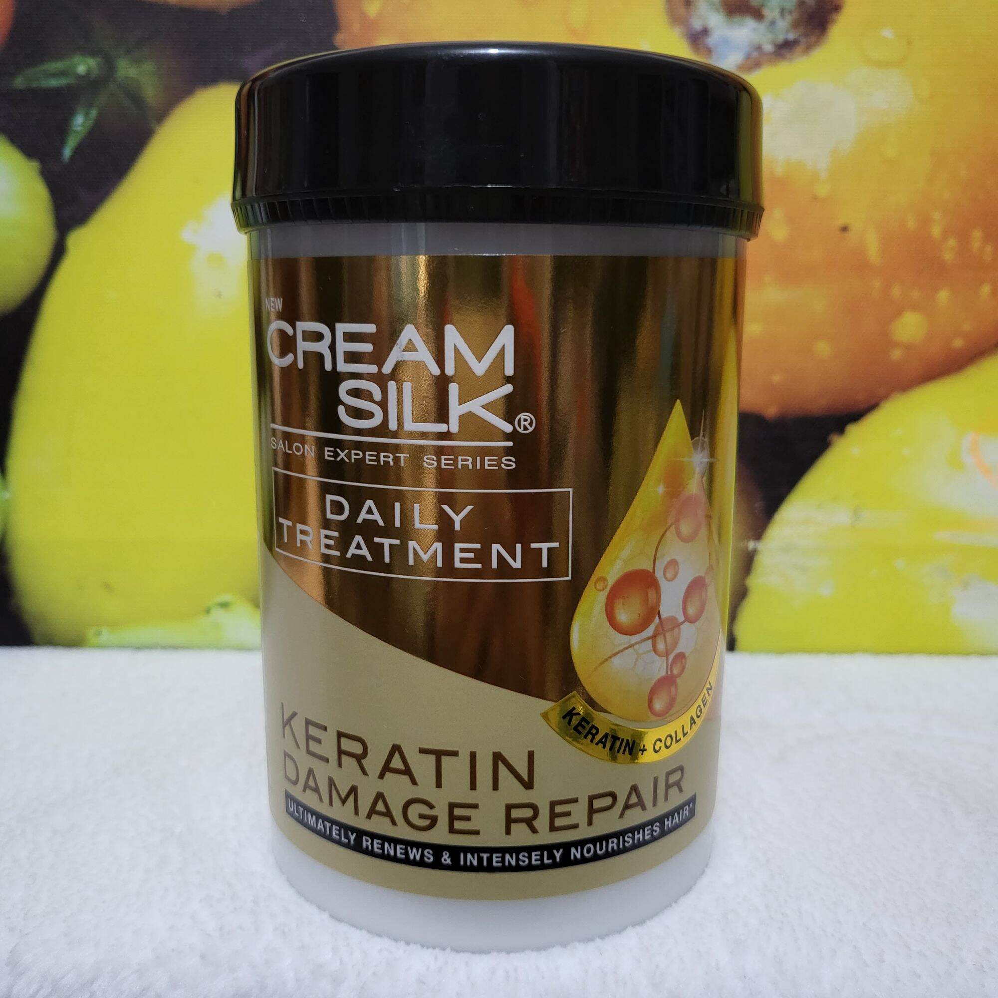 Cream Silk Keratin Daily Treatment Rebond Straight/Damage Repair 650mL ...