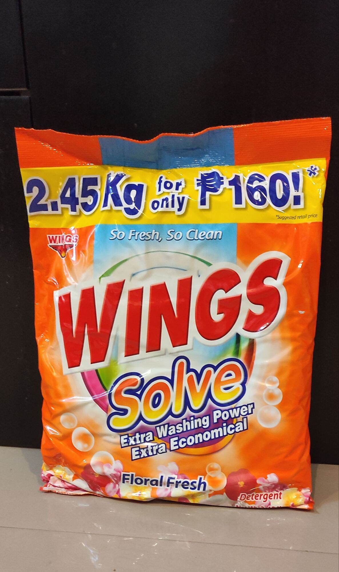 WING SOLVE FLORAL FRESH Powder Detergent 2.45kg | Lazada PH