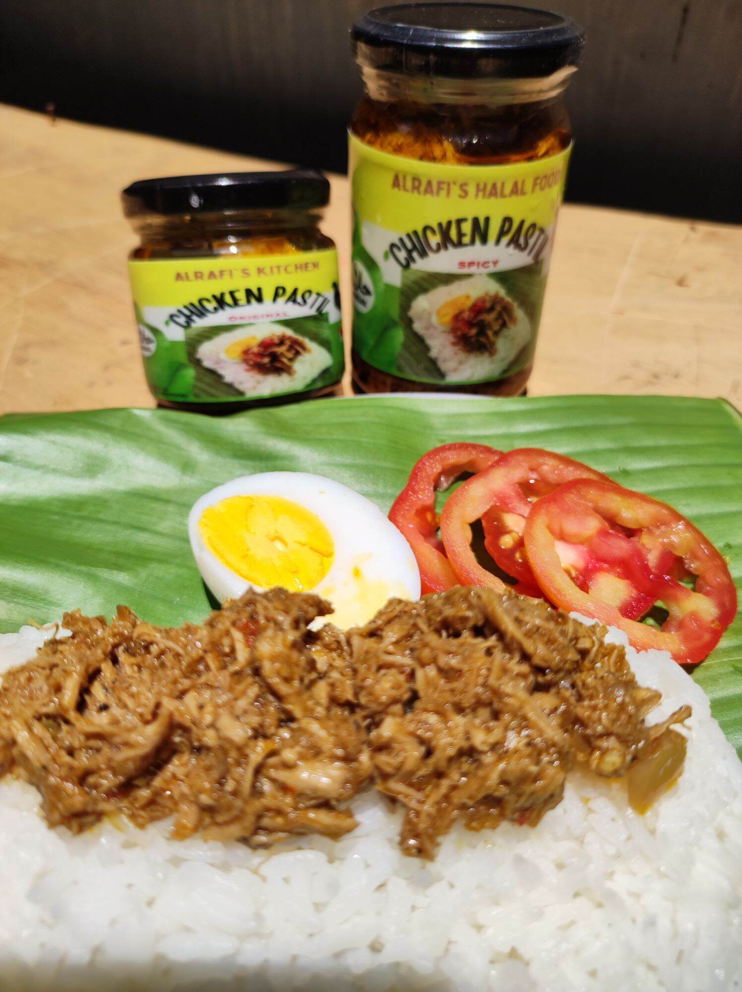 chicken pastil in a jar ALRAFI'S HALAL FOOD | Lazada PH