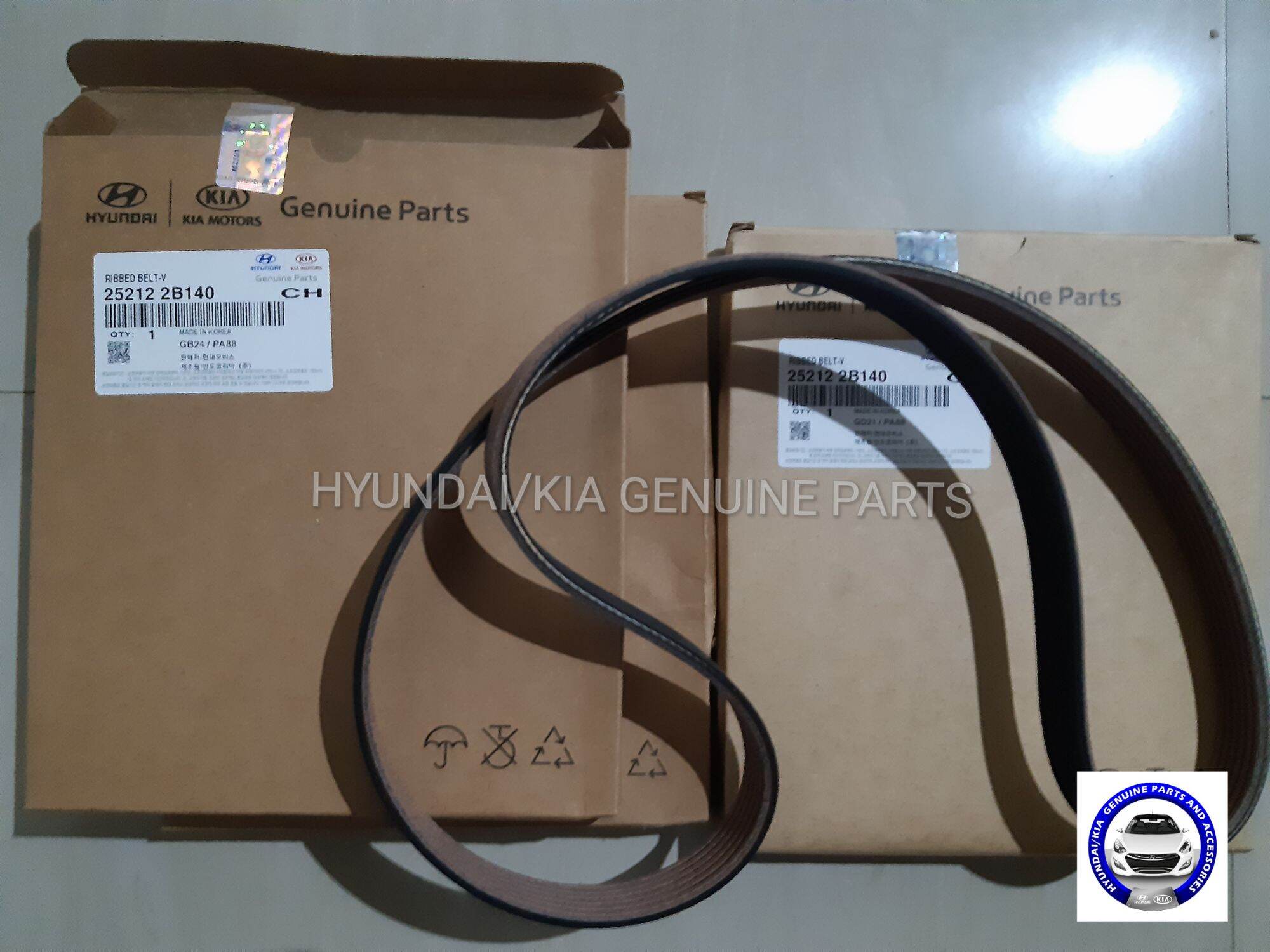 2011-2015 ELANTRA MD 1.6 /2010-2018 ACCENT GAMMA/GENUINE V-RIBBED BELT ...