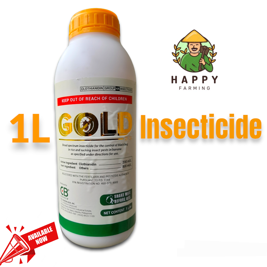 1Liter Gold Insecticide 20SC (Clothianidine) by CB Andrew | Lazada PH