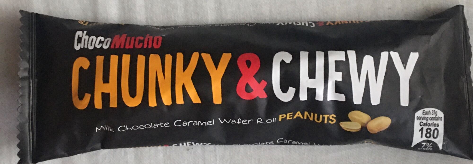 Choco mucho chuncky and chewy Milk chocolate caramel roll with peanuts ...