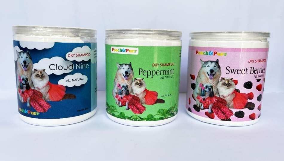 Pooch & Purr All Natural DRY SHANPOO - PET POWDER for Pets Dogs Cats ...