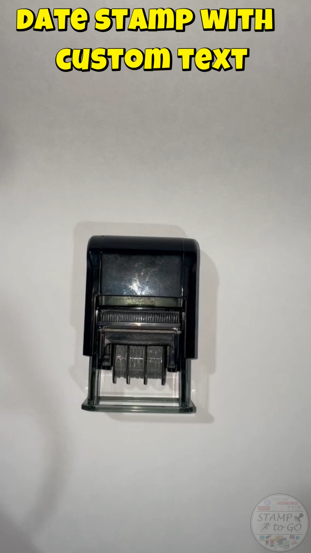 Personalized Date Stamp Self-inking with Custom Text in Laser Engraving ...