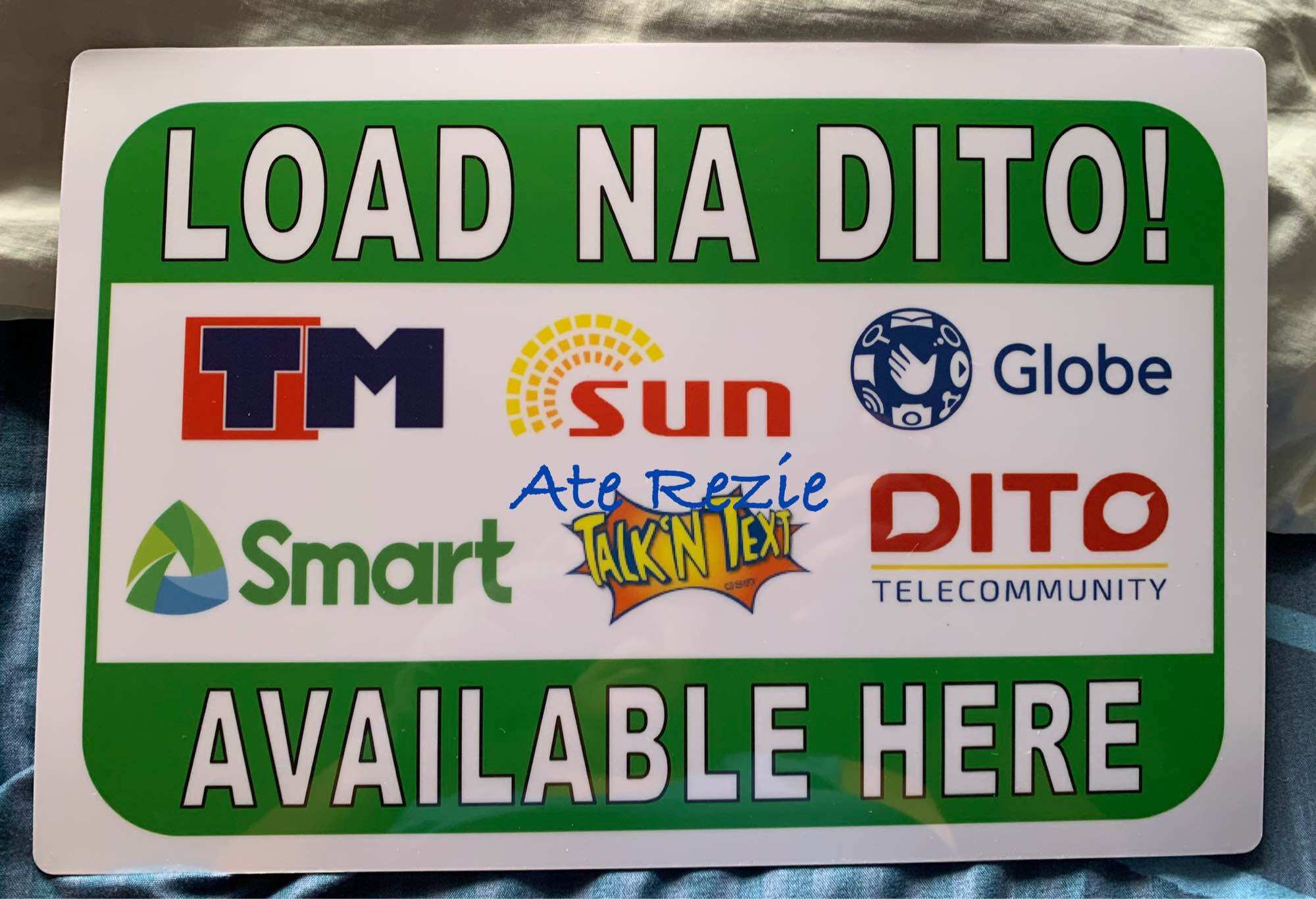 LOAD NA DITO PVC Signage 7.8x11 inches | Lazada PH