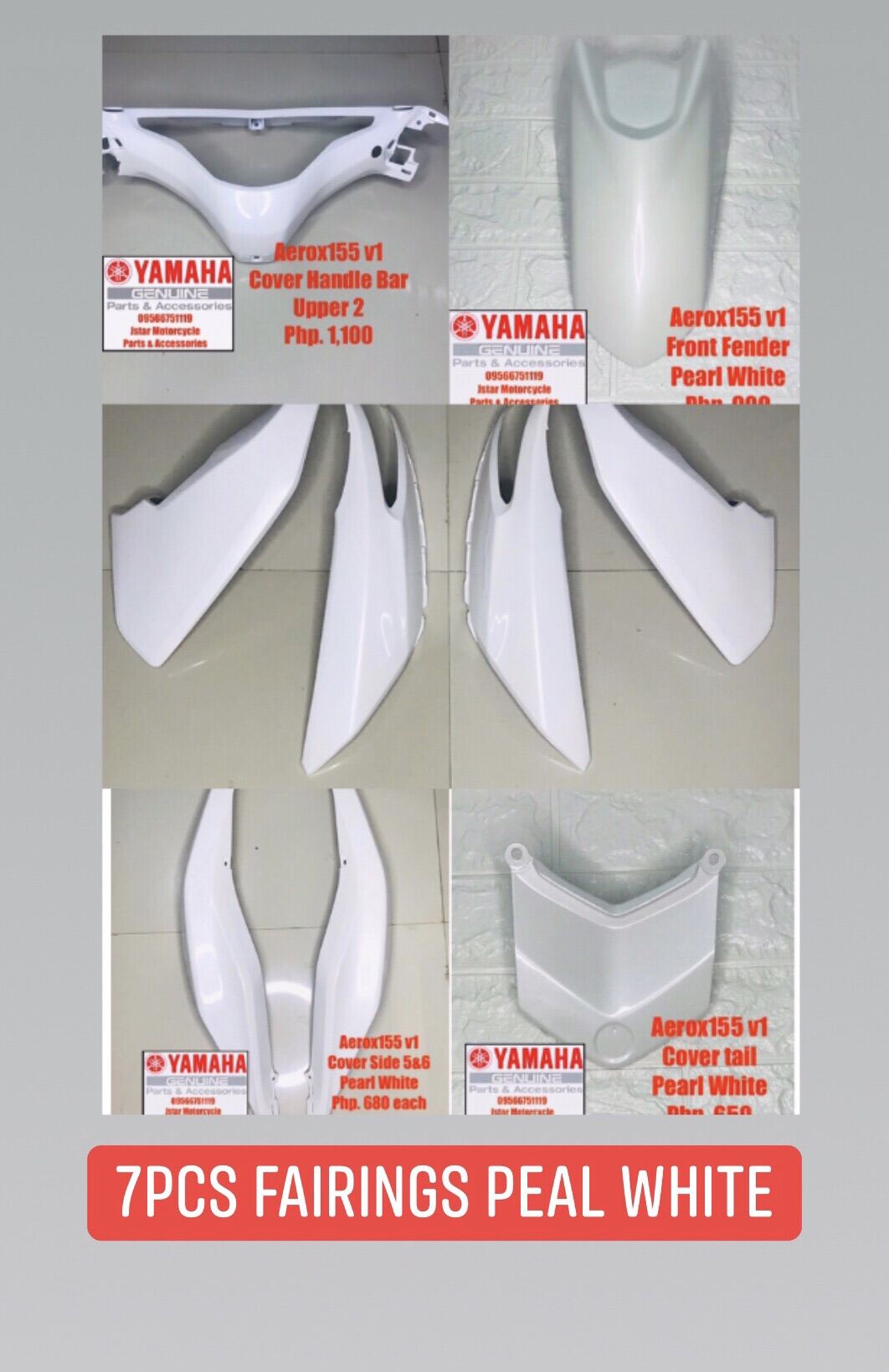 FAIRING SET / FLAIRINGS SET / FLAIRING/ 7pcs/Aerox V1/ ORIGINAL YAMAHA ...