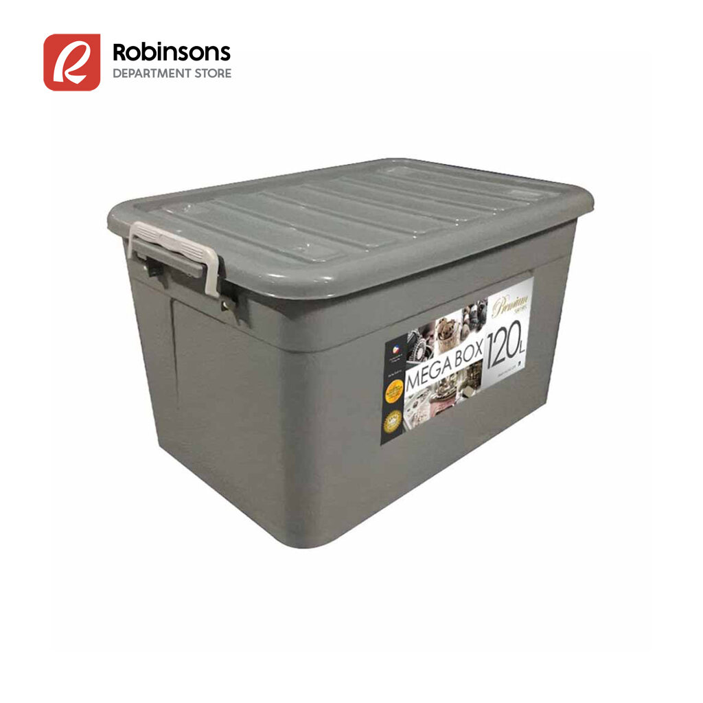 Megabox Storage Box (Medium Gray) - 120L | Lazada
