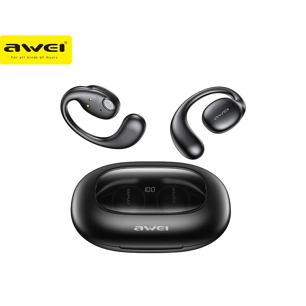 Awei T80 Ear Hook Air Condunction Bluetooth Earbuds with Mic Long ...