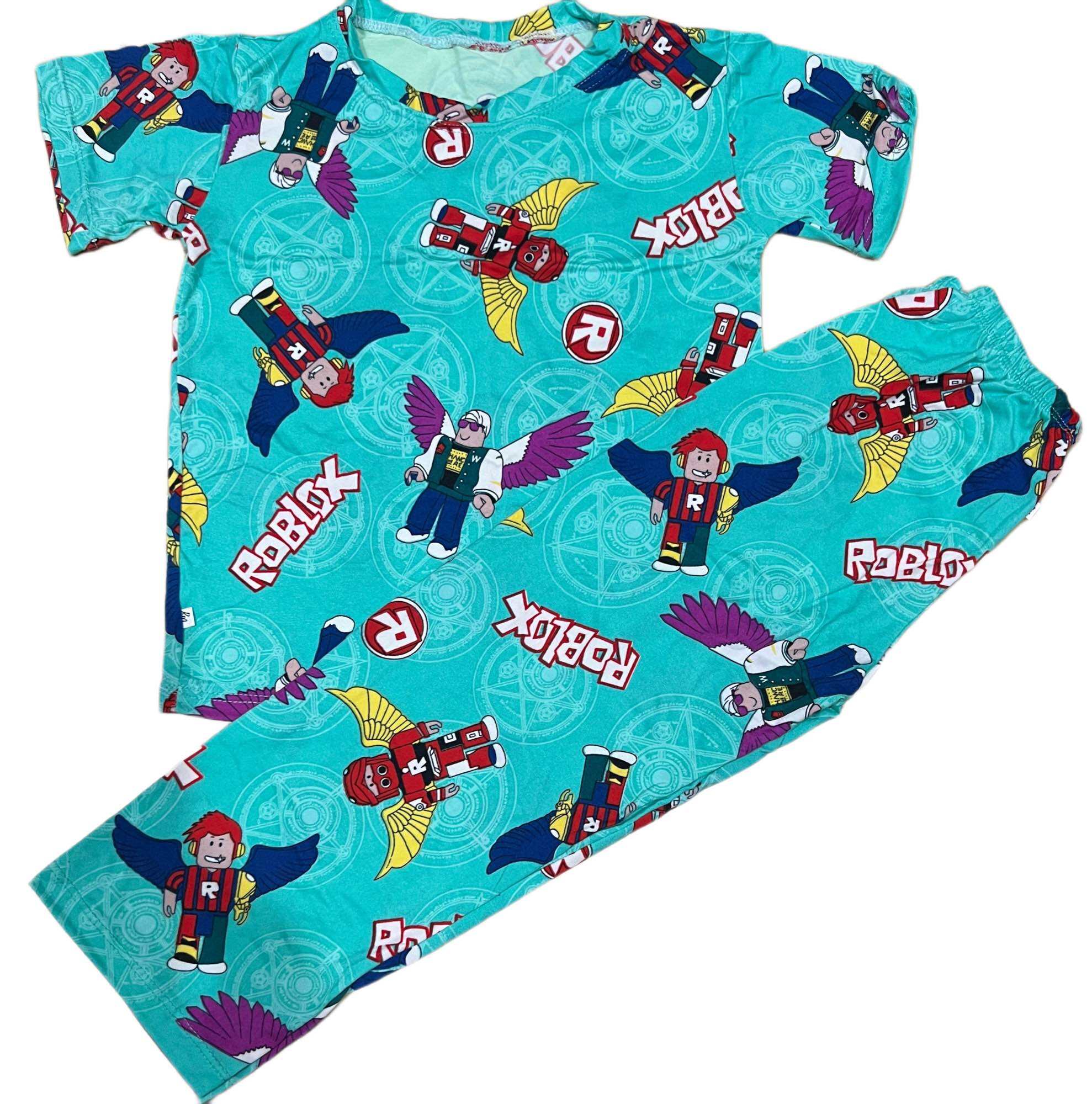 Roblox Terno Pajamas for Kids Boys Pantulog Pambahay Comfortable Wear ...