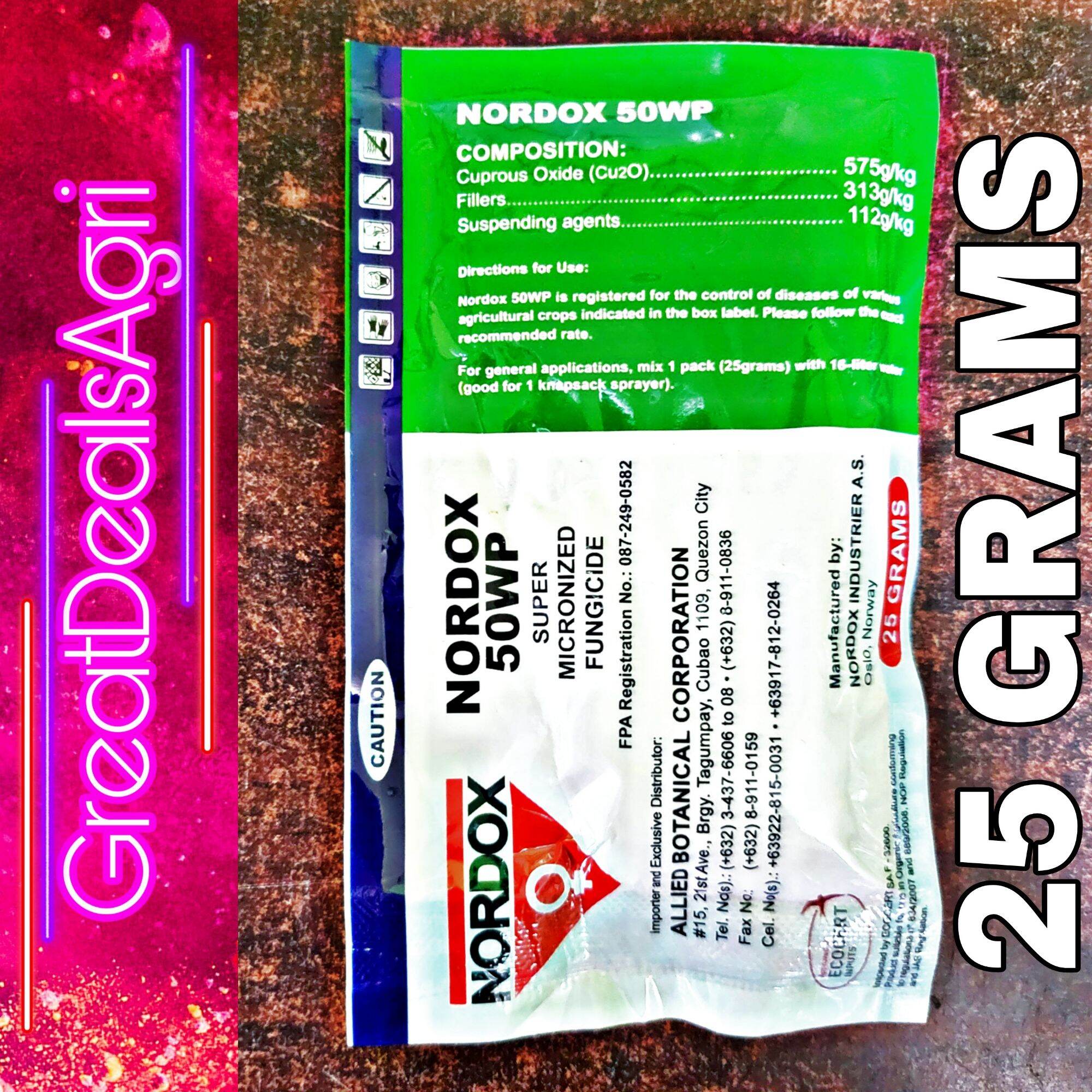 NORDOX 50WP COPPER FUNGICIDE FOR ORNAMENTAL PLANTS AND VEGETABLES (25 ...