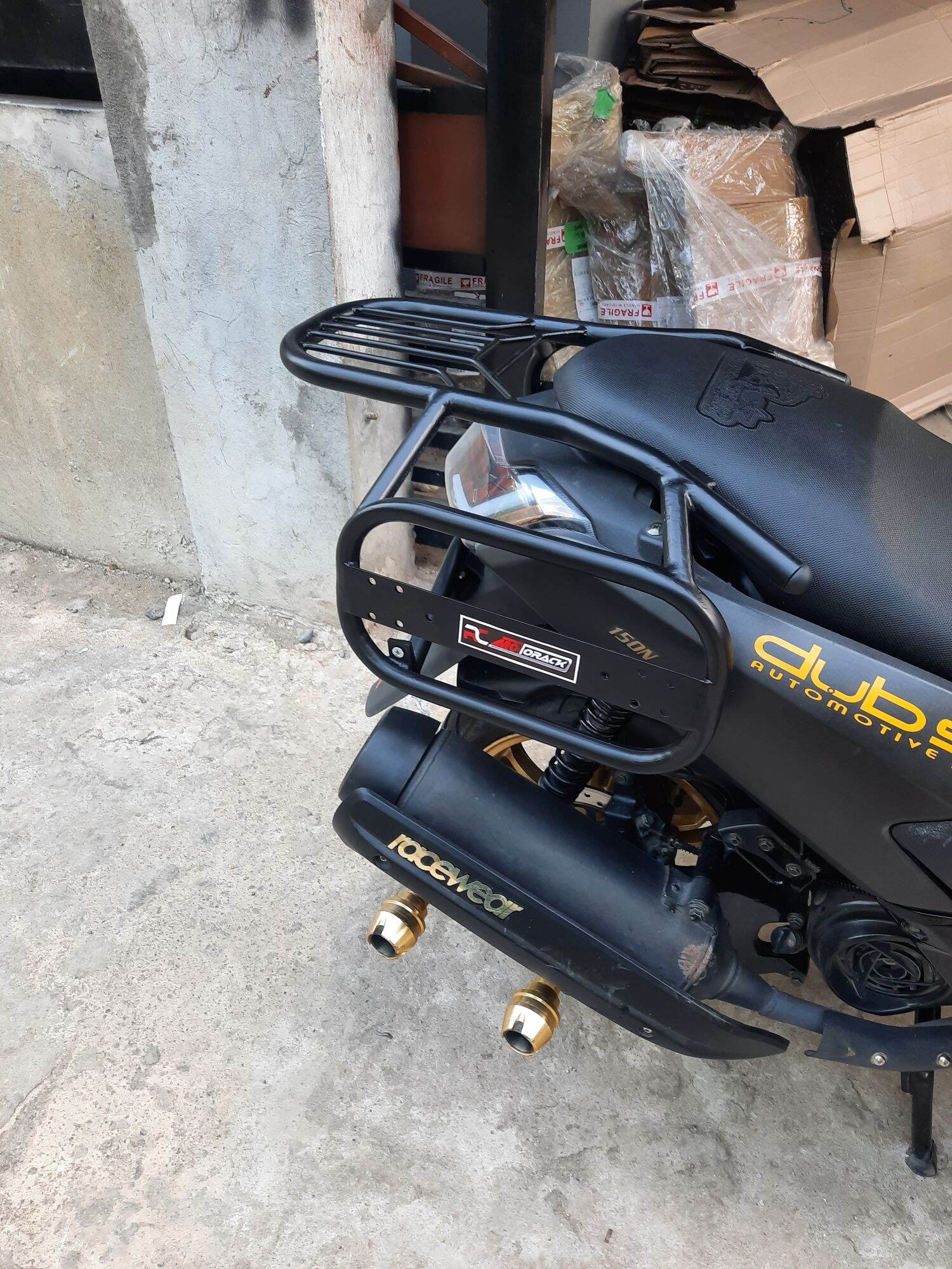 MOTOR STAR EASY RIDE 150N HEAVY-DUTY TOP BOX WITH SIDE PANNIER BRAKET ...