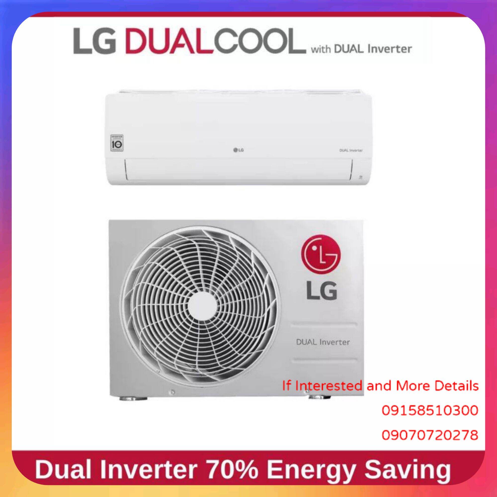 L'G 1.0hp Dual Inverter Split Type Airconditioner | Lazada PH