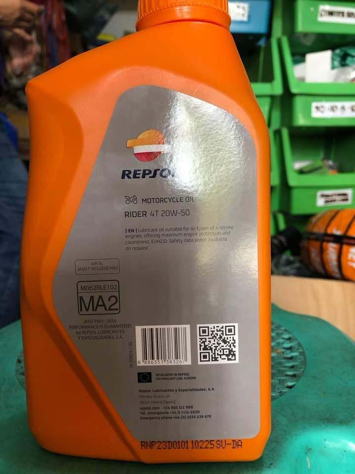 REPSOL RIDER 20W-50 (1LITER) | Lazada PH