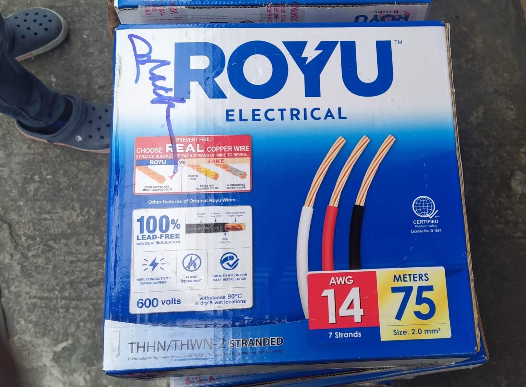ROYU Stranded Wire Sold Per Meter. #14 & #12. THHN/THWN-2. | Lazada PH