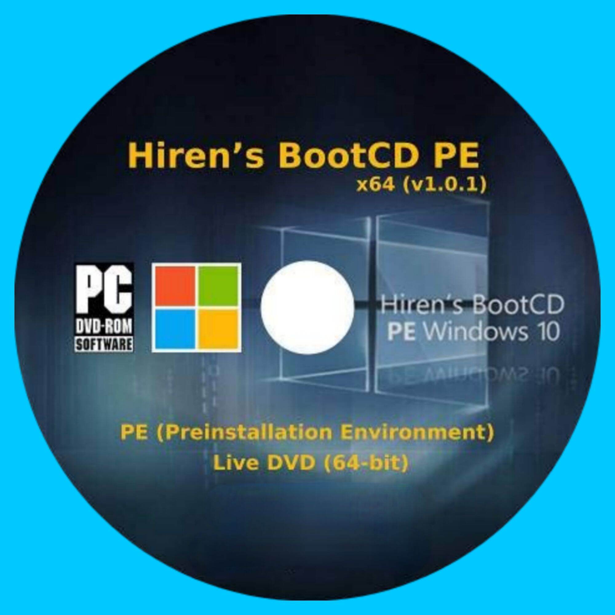 hiren's bootCD PE v.1.0.1 recovery tools repair usb bootable recover ...