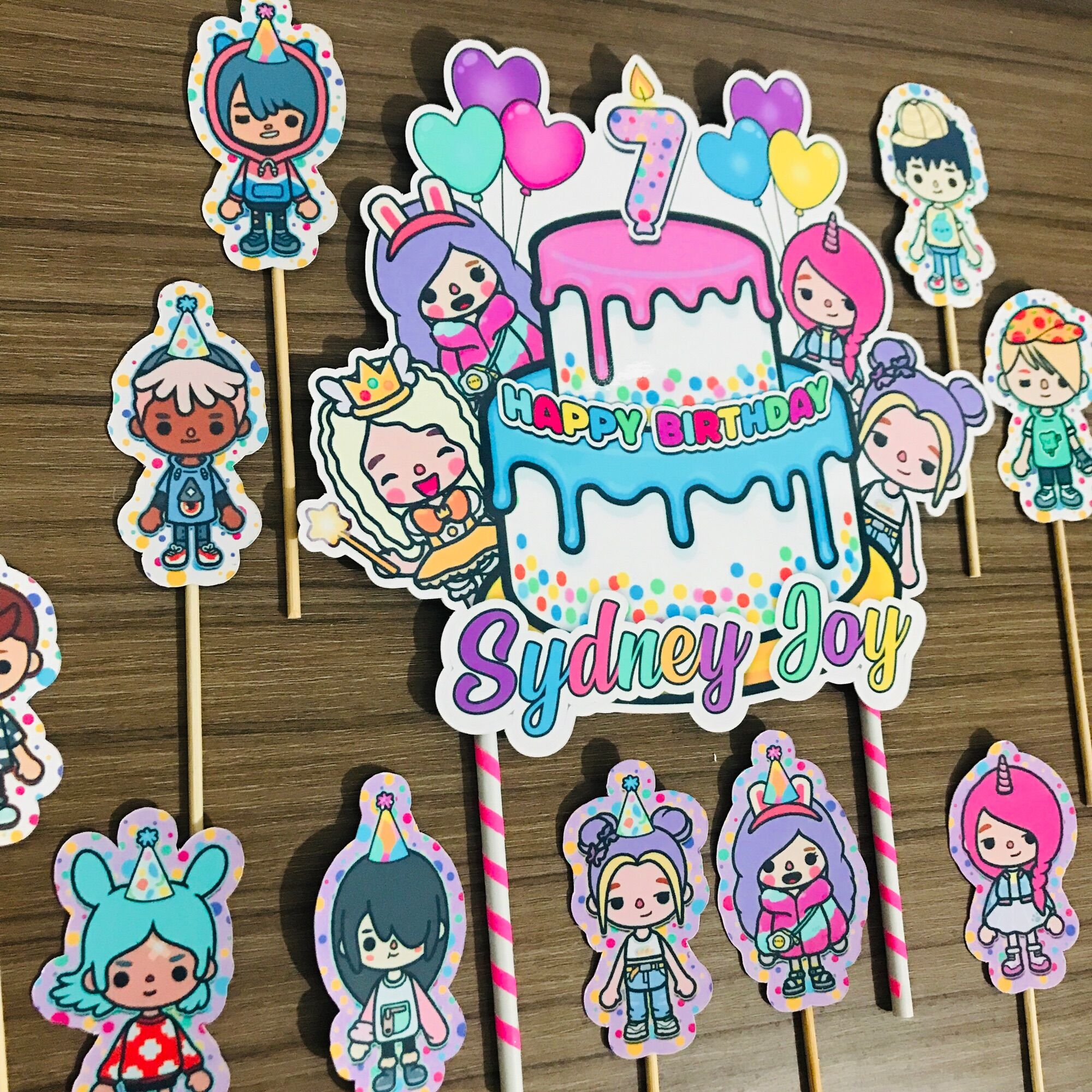 Toca Boca Toca Life Cake Topper and Cupcake Toppers | Lazada PH