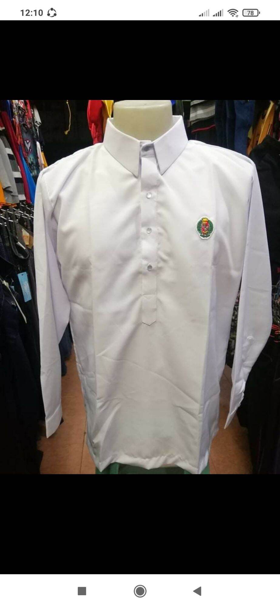 Long sleeves barong with( SOSIA)(security guard uniform)(WHITE) | Lazada PH