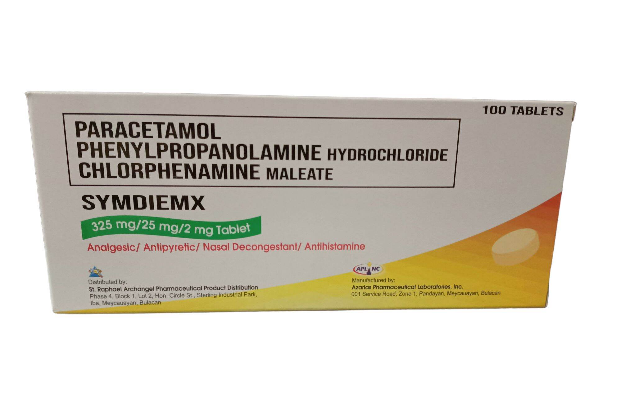 SYMDIEMX FORTE 500mg/25mg/2mg 100tablets | Lazada PH