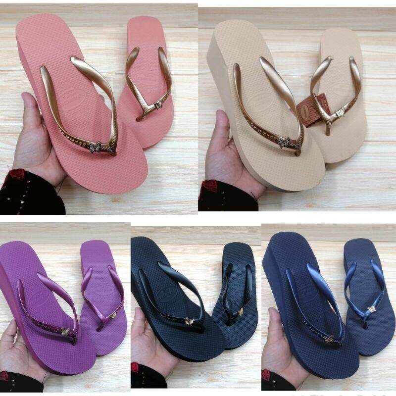 HAVAIANASs PLAIN WEDGE WITH BUCKLE | Lazada PH