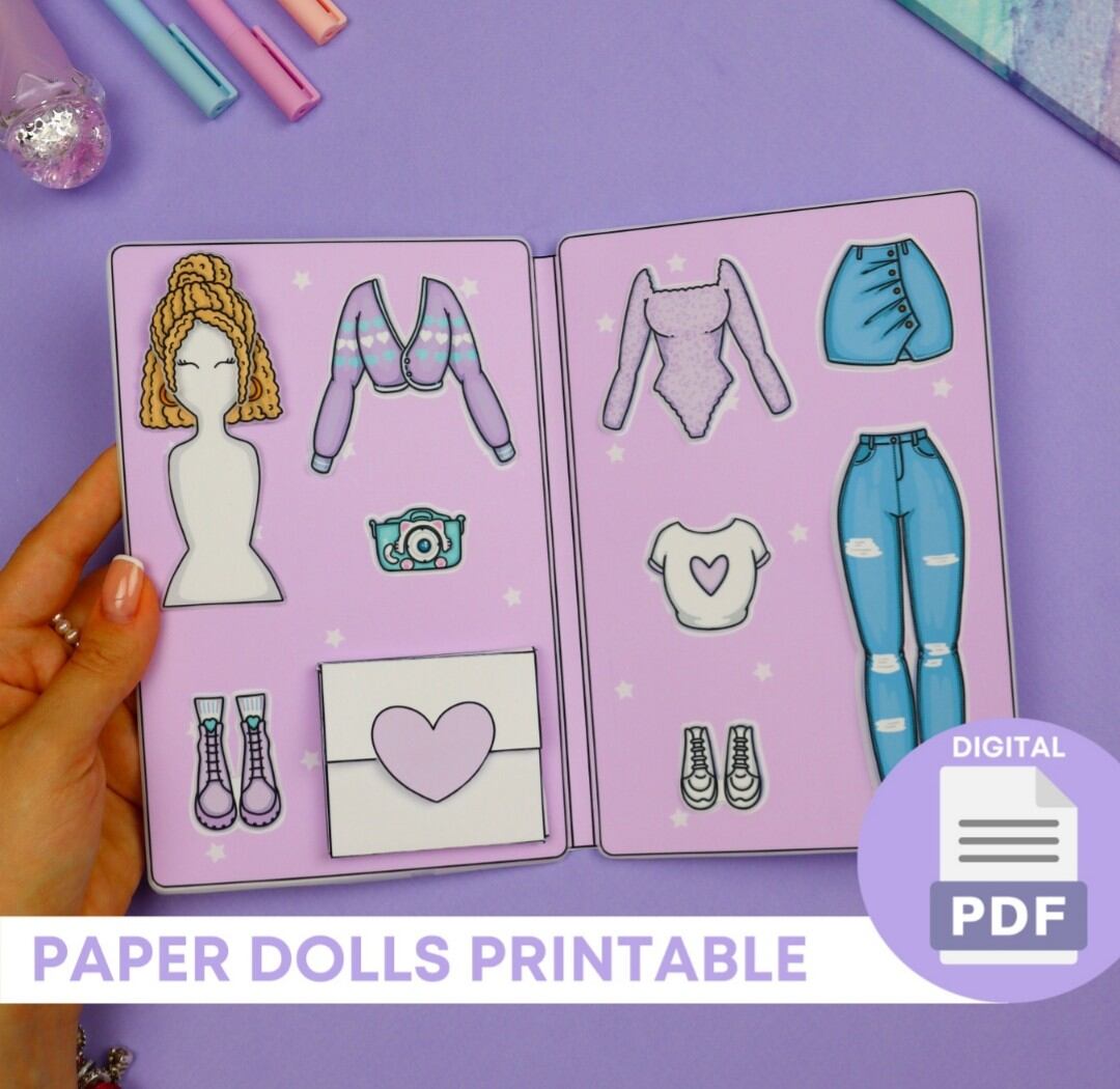 Paper Dolls "OUTDOOR CLOTHES" Printable | Lazada PH