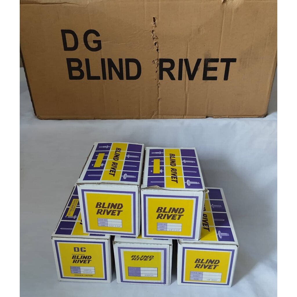 BLIND RIVETS 1/8x1/2,1/8x3/4,5/32x1/2,3/16x1/2,3/18x1/4 | Lazada PH