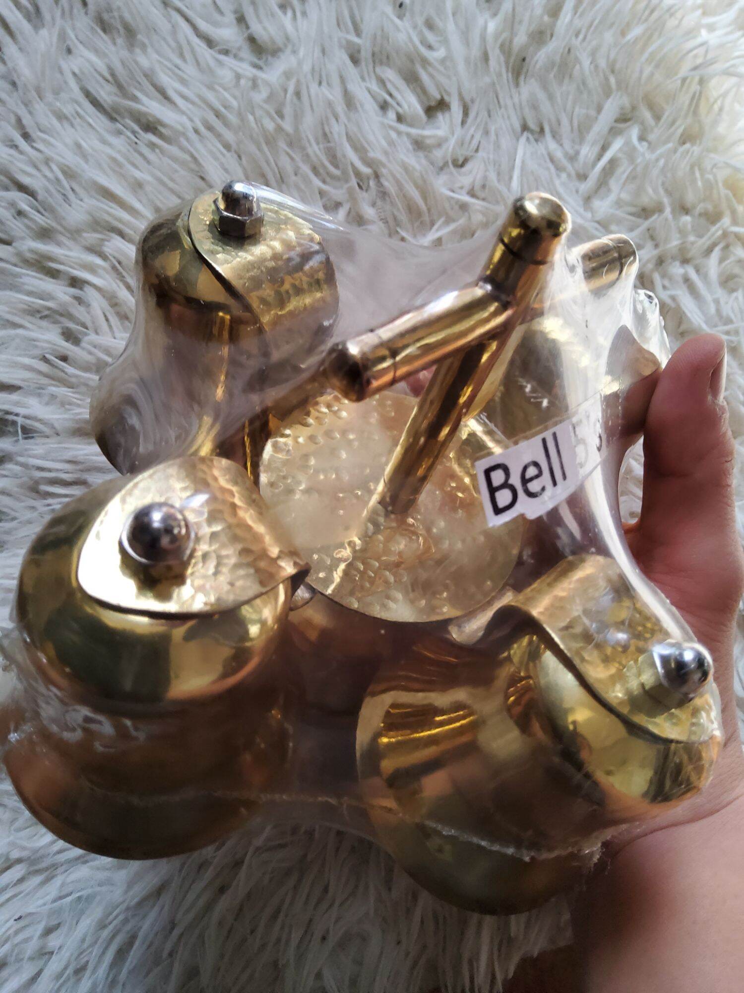 Mass Bells (5 Bells in 1 Handle) Brass Metal- Gold Tone | Lazada PH