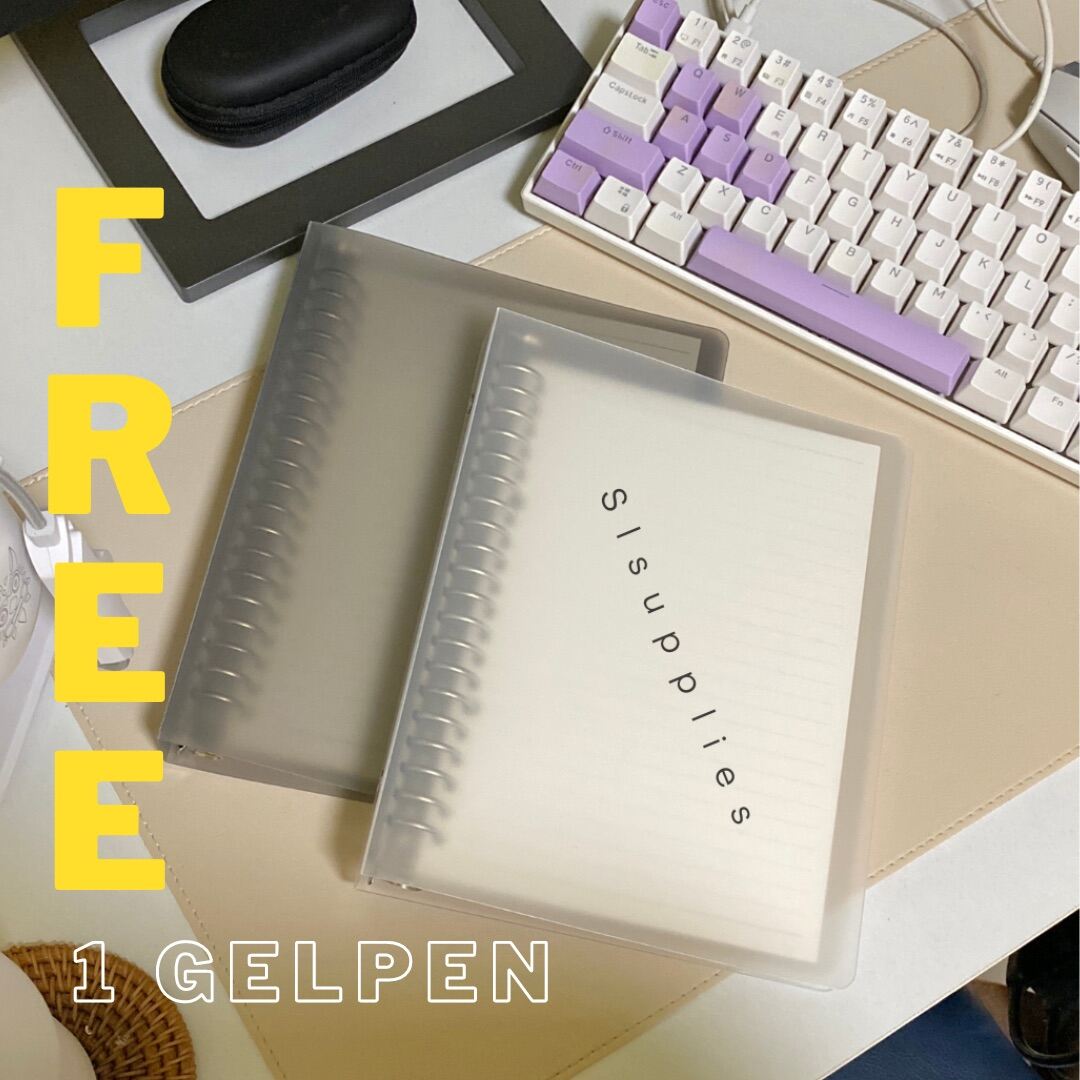 HOKKA A5 HardBound Binder Notebook Lined Refillable (17.5cm*20.8cm ...