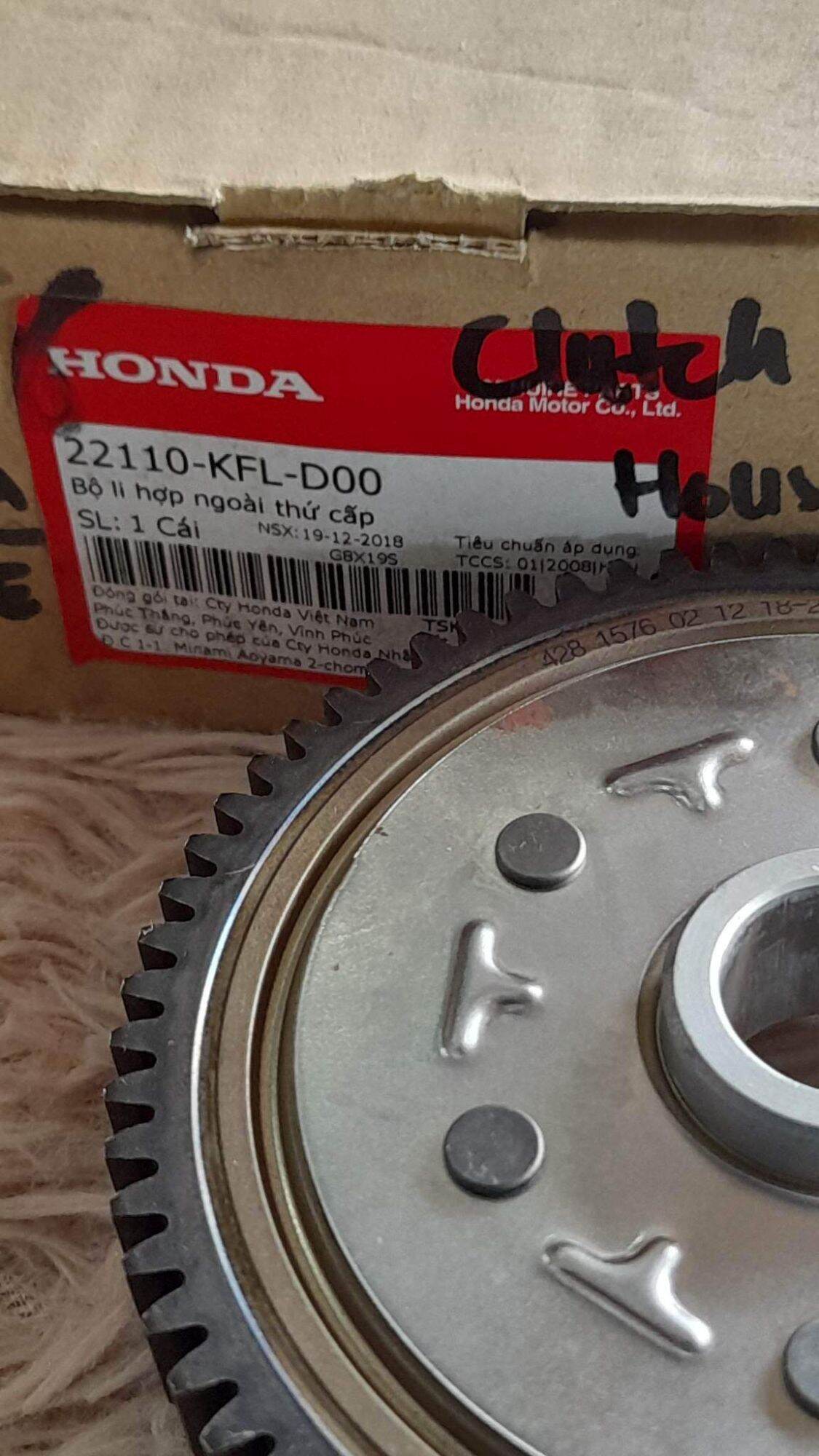 Honda Original Genuine Parts Clutch Housing for Wave 100 (22110-KFL-D00 ...