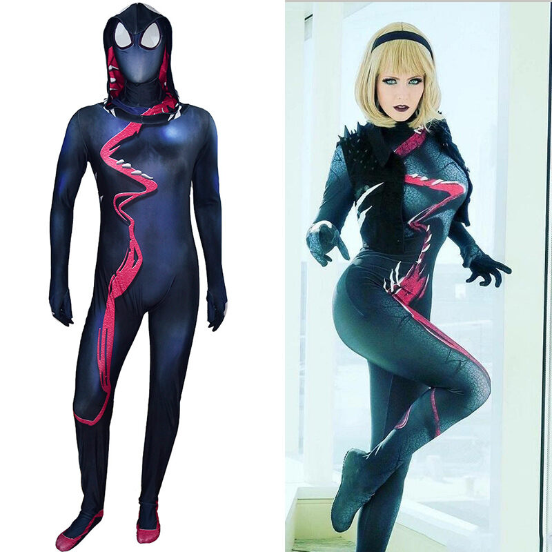 Marvel Parallel Universe Gwine Black Venom Tights Female Spider-Man ...