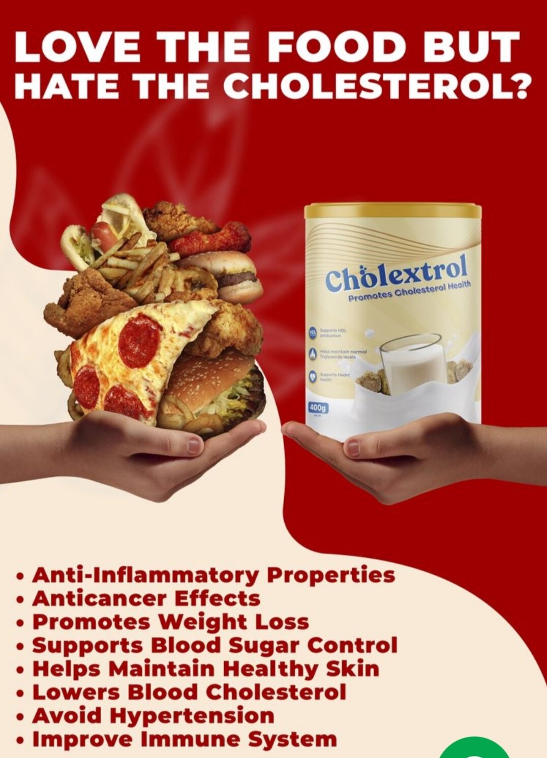Cholextrol Milk Thats Proven To Lower Cholesterol Level 400grams ...