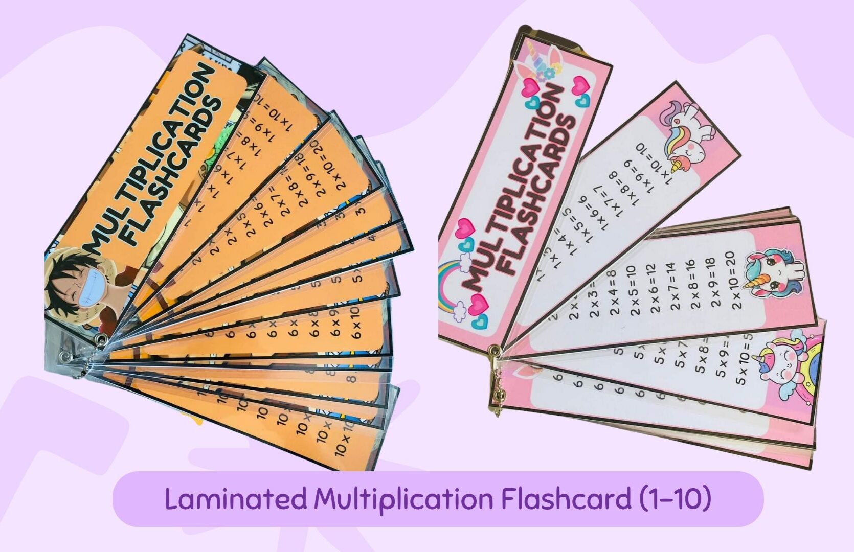MULTIPLICATION FLASHCARD LAMINATED FOR KIDS TODDLER | Lazada PH