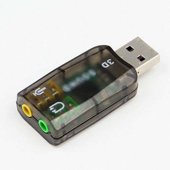 1 Pc USB 5.1 To 3.5mm Mic Headphone Jack Headset 3D Sound Card Audio ...