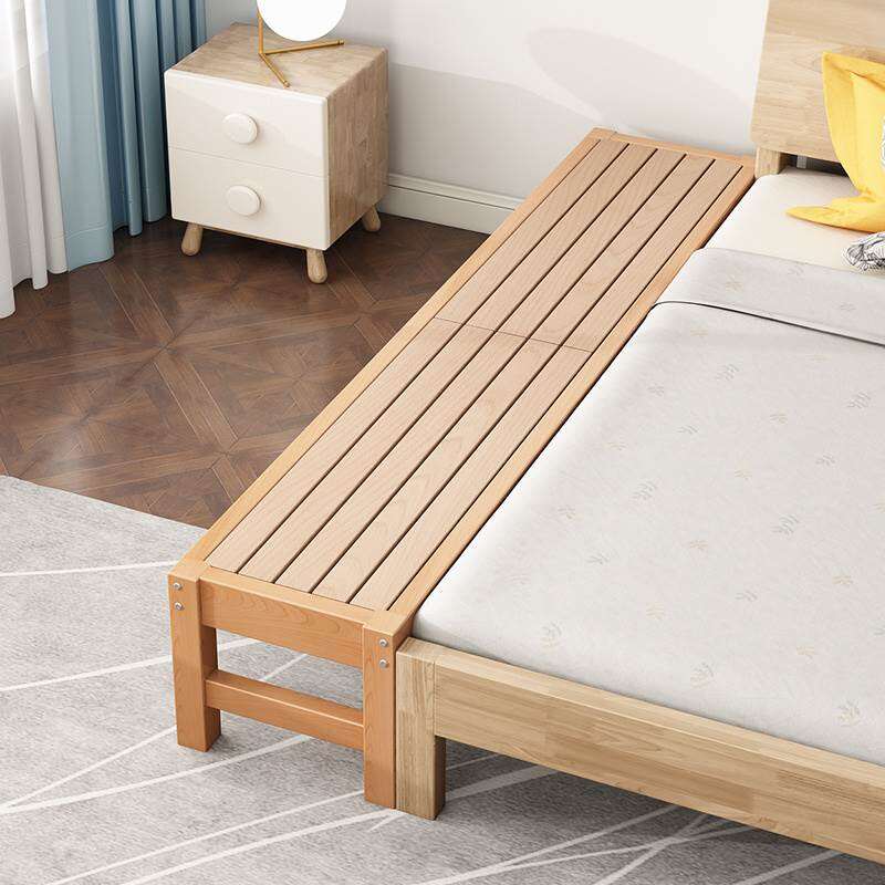 Single Bed Side Bed Widened High-End Bay Window Splicing Bed Beech Bed ...