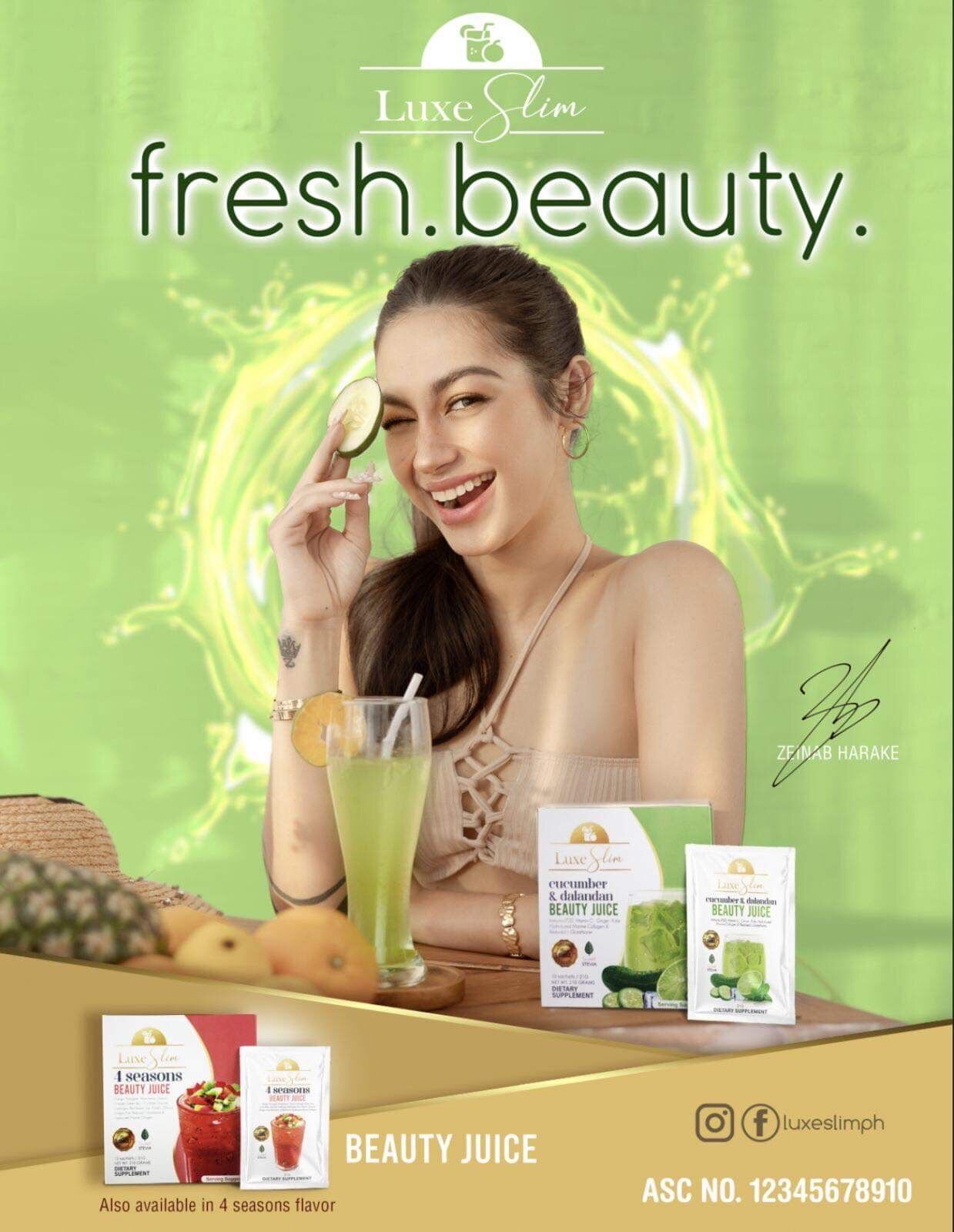 (COD) Luxe Slim Cucumber and Dalandan Beauty Juice by Anna Magkawas ...
