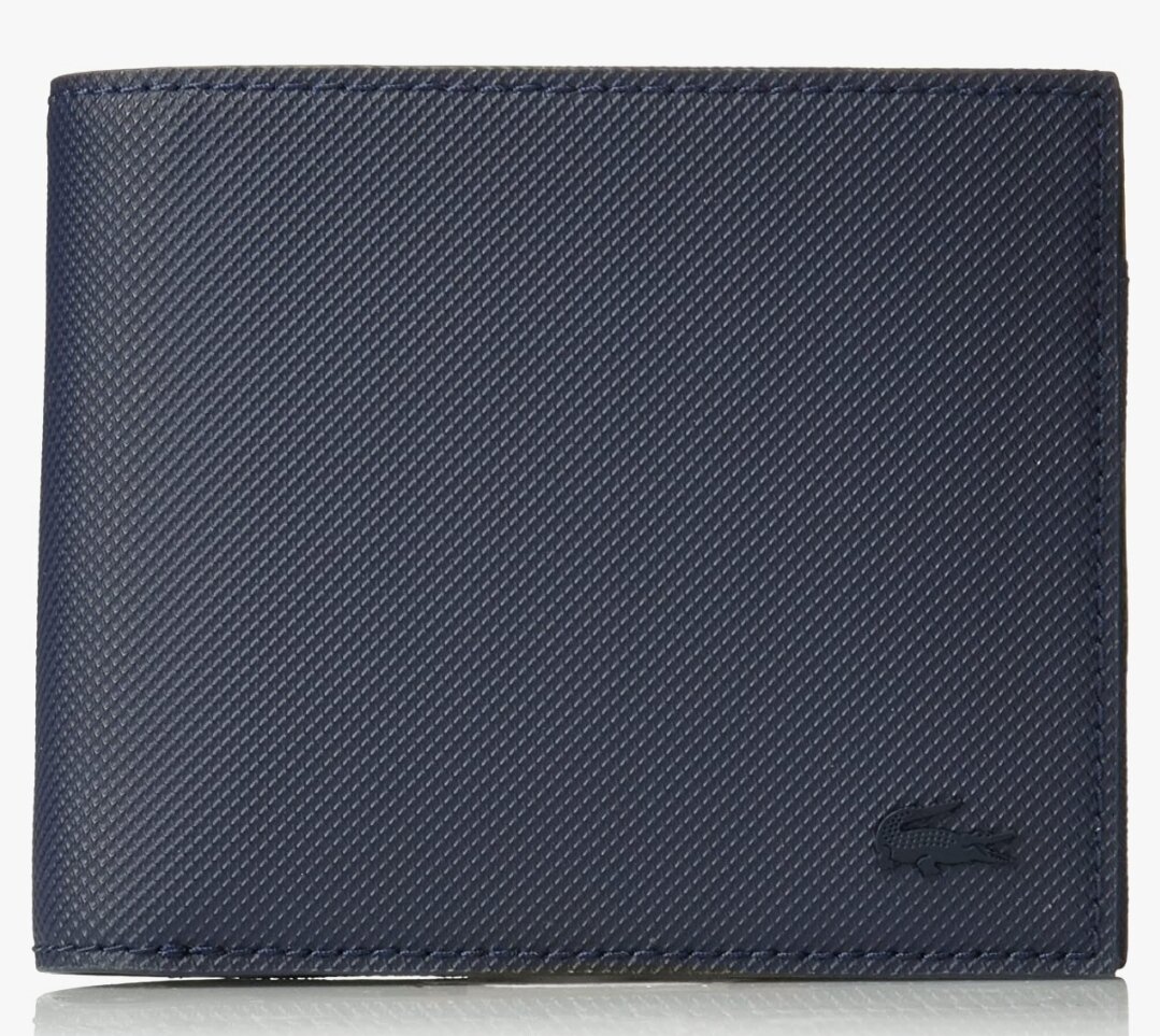 LACOSTE Men's Classic SLG M Billfold Coin Wallet, Marine 166 | Lazada PH