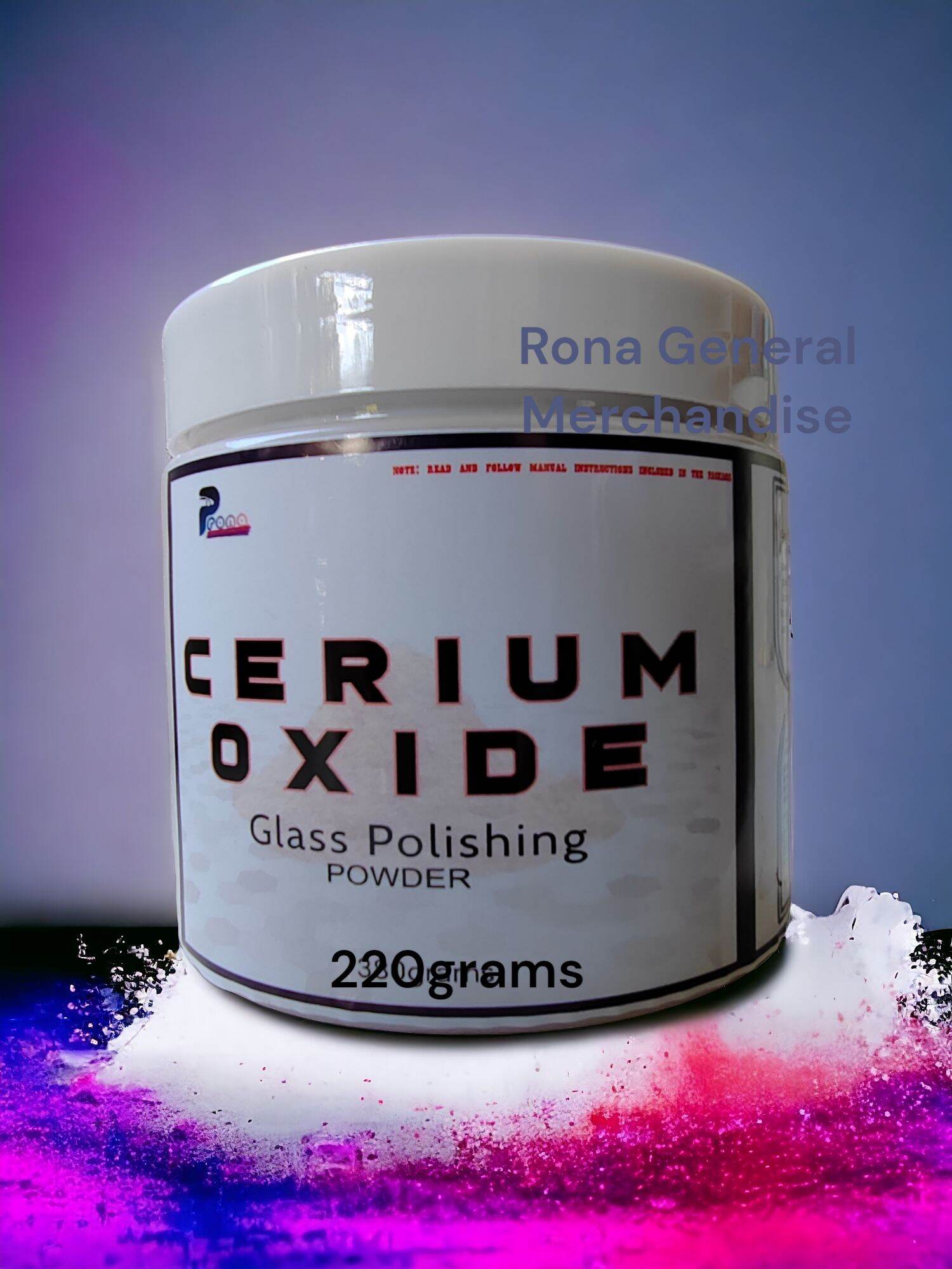 RARE EARTH POLISHING POWDER CERIUM OXIDE FOR GLASS POLISHING 220 grams ...