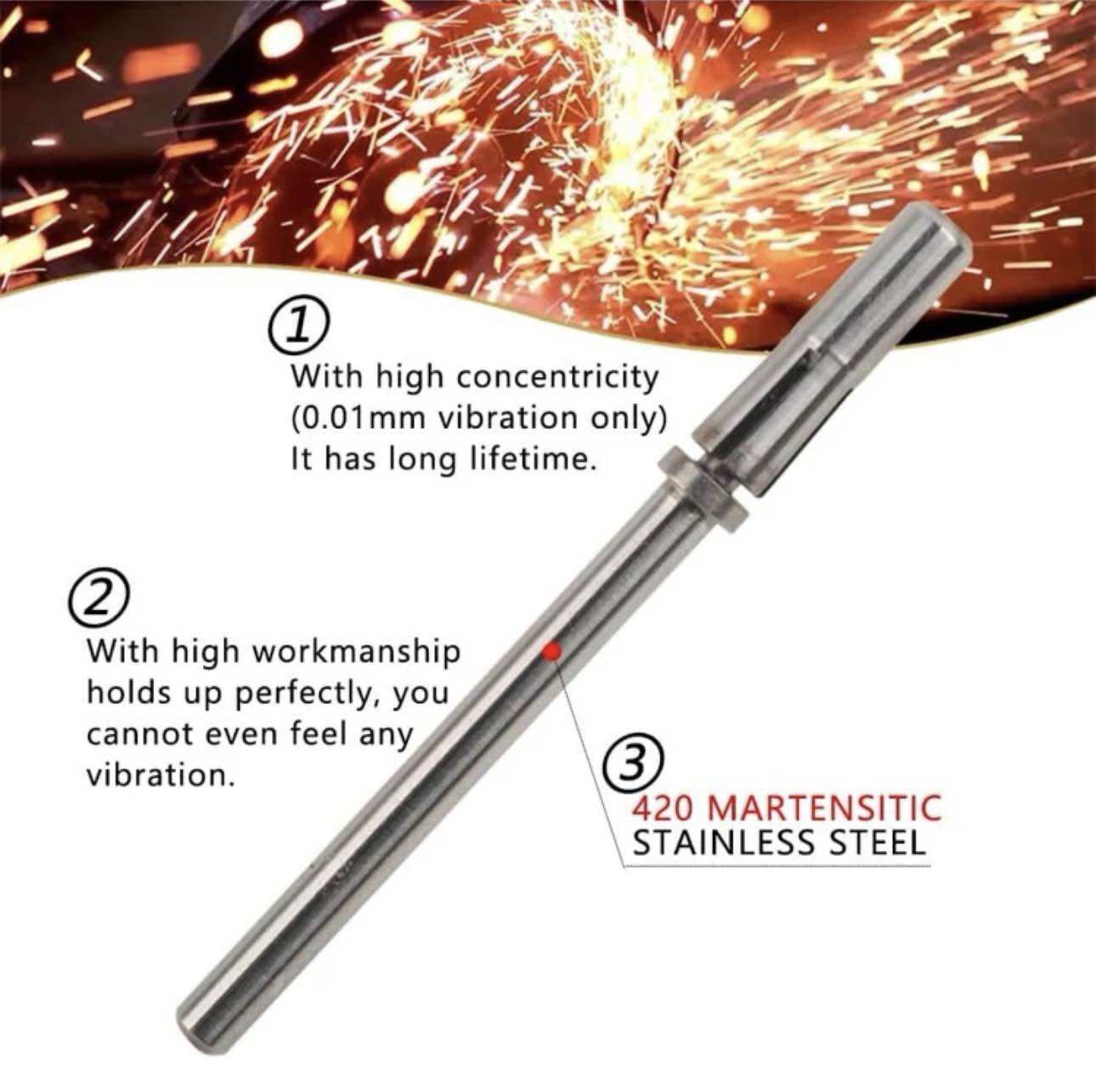 3.1mm Mini Mandrel Nail Sanding Bit Polishing Tool | Lazada PH