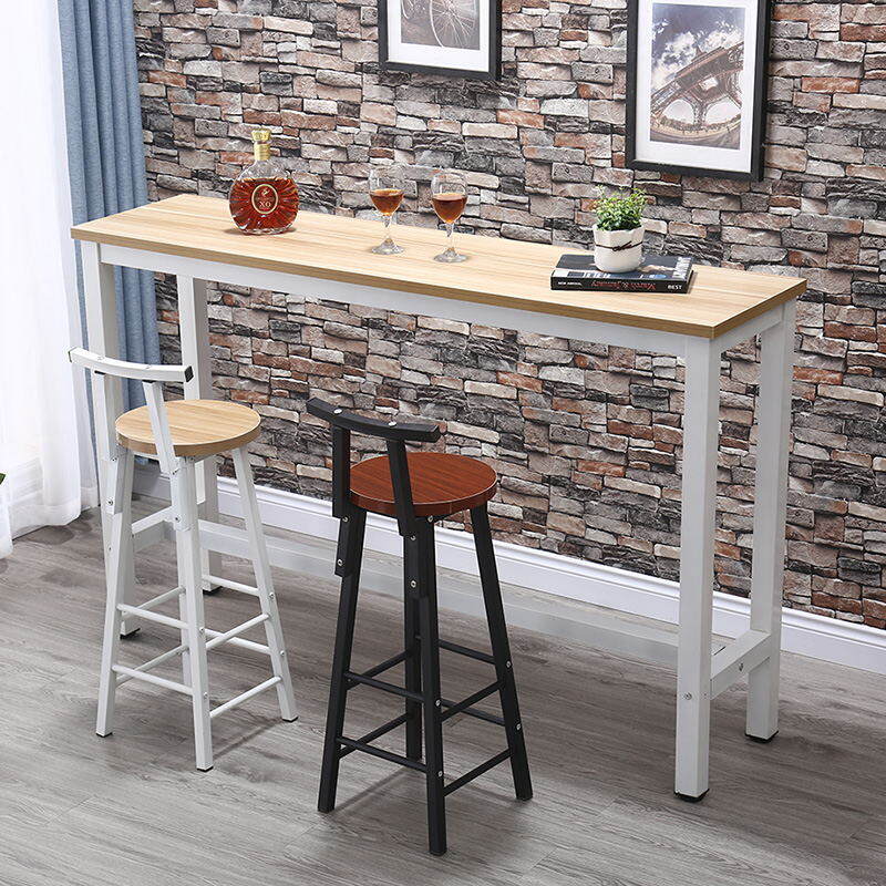 Wall-Side Bar Counter Household Foot Table Narrow Table Minimalist Milk ...