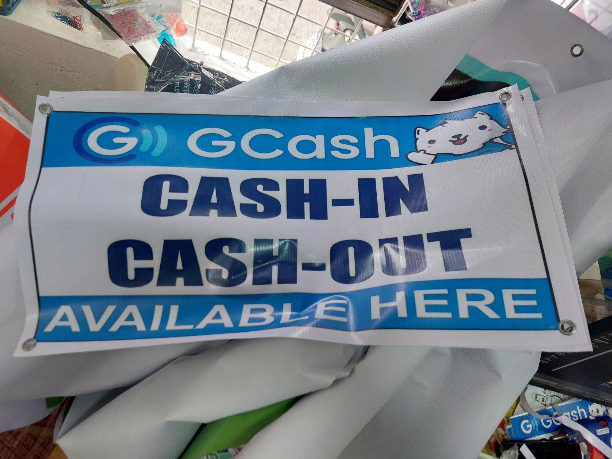 GCASH TARPAULINE 1X2 FT CASH IN CASH OUT | Lazada PH