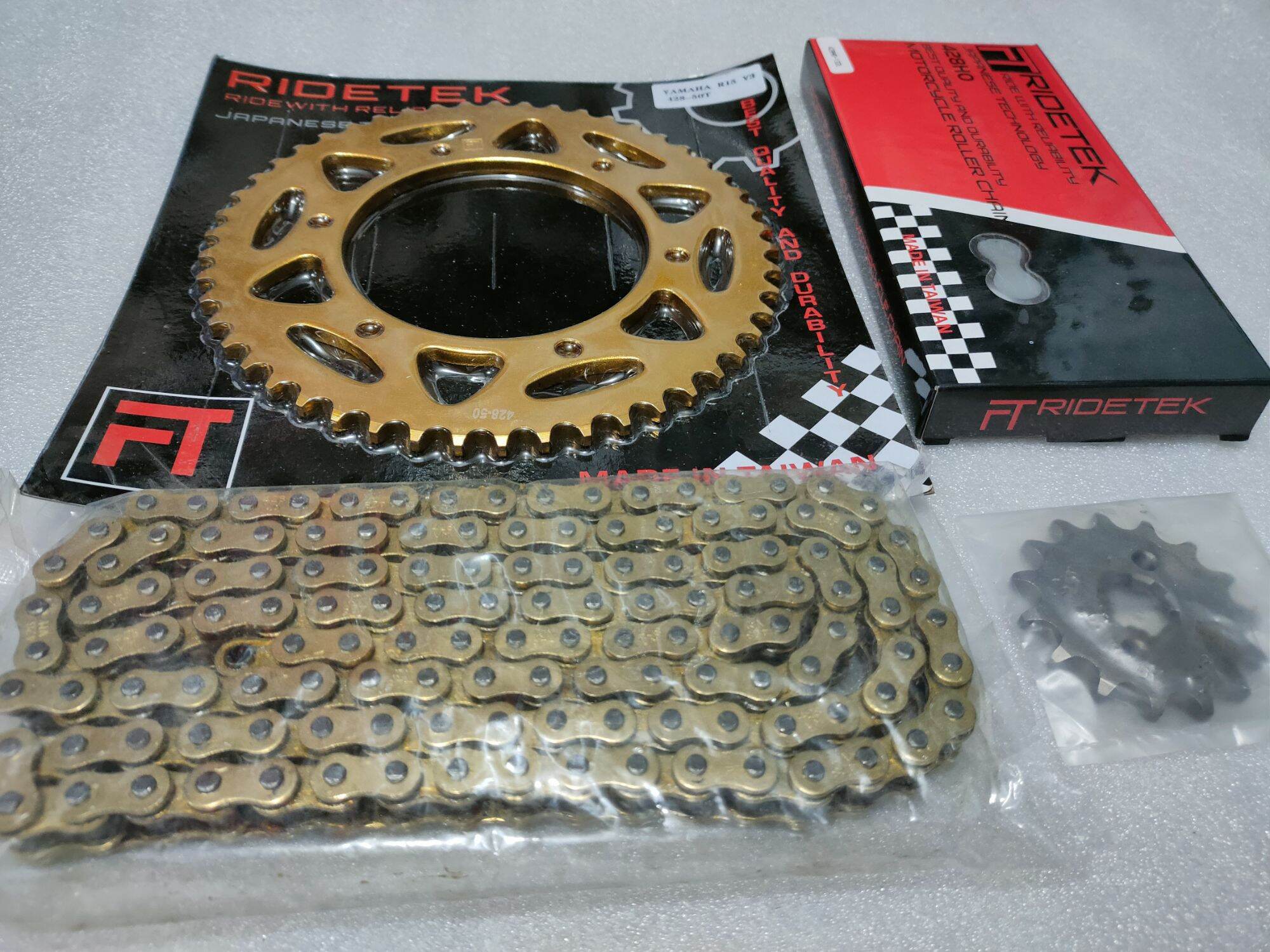 R15 V3/R15M Ridetek Sprocket and chain set O-ring type chain | Lazada PH