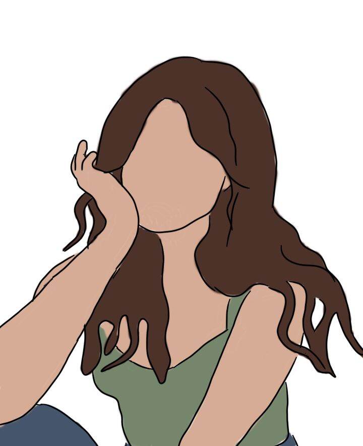 COLORED Single person vector art outline digital art | Lazada PH