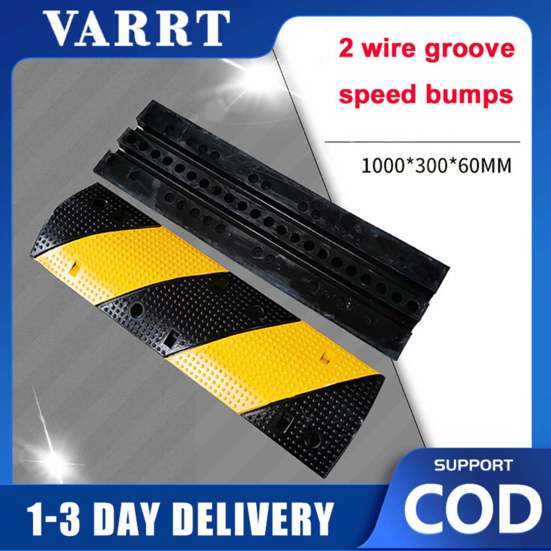 EQUIPT Heavy Duty car Traffic Installation Safety Rubber Speed Bump ...