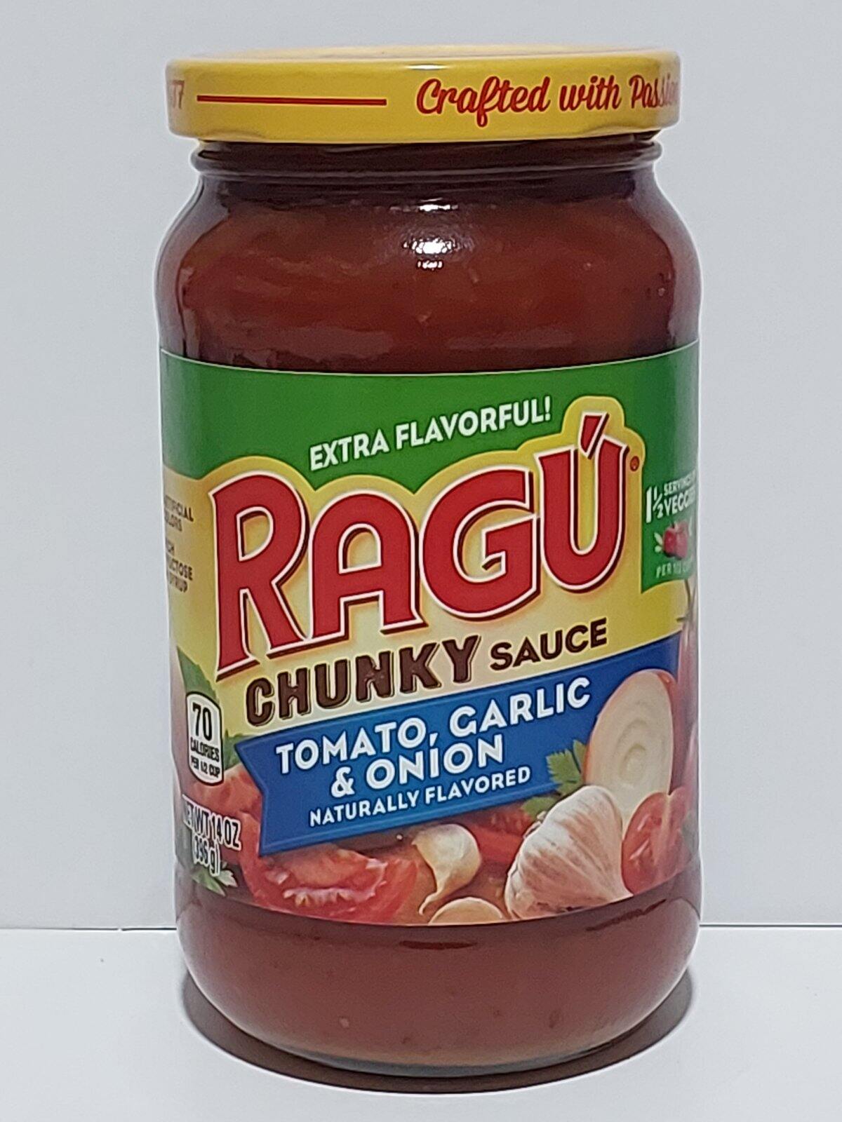 Ragu Chunky Tomato, Garlic & Onion Pasta Sauce 396g | Lazada PH