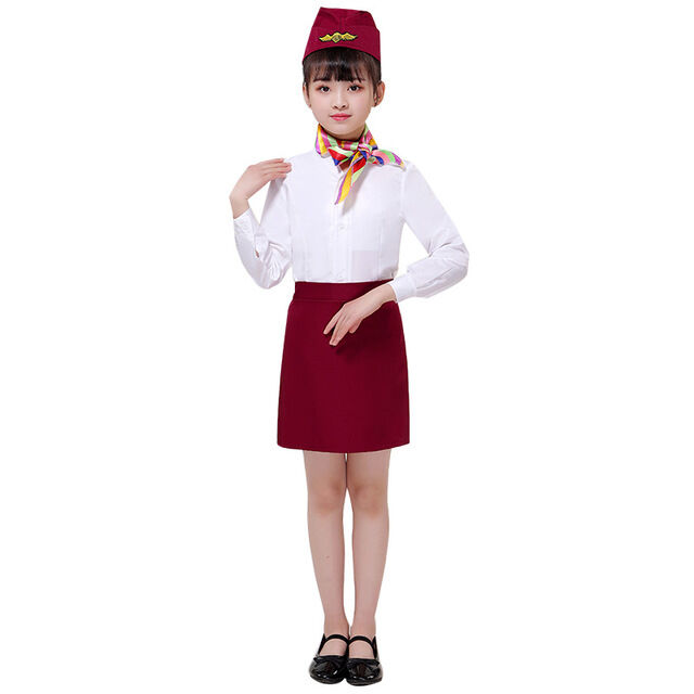 Children's Neutral Captain Flight Attendant Performance Uniform Primary ...