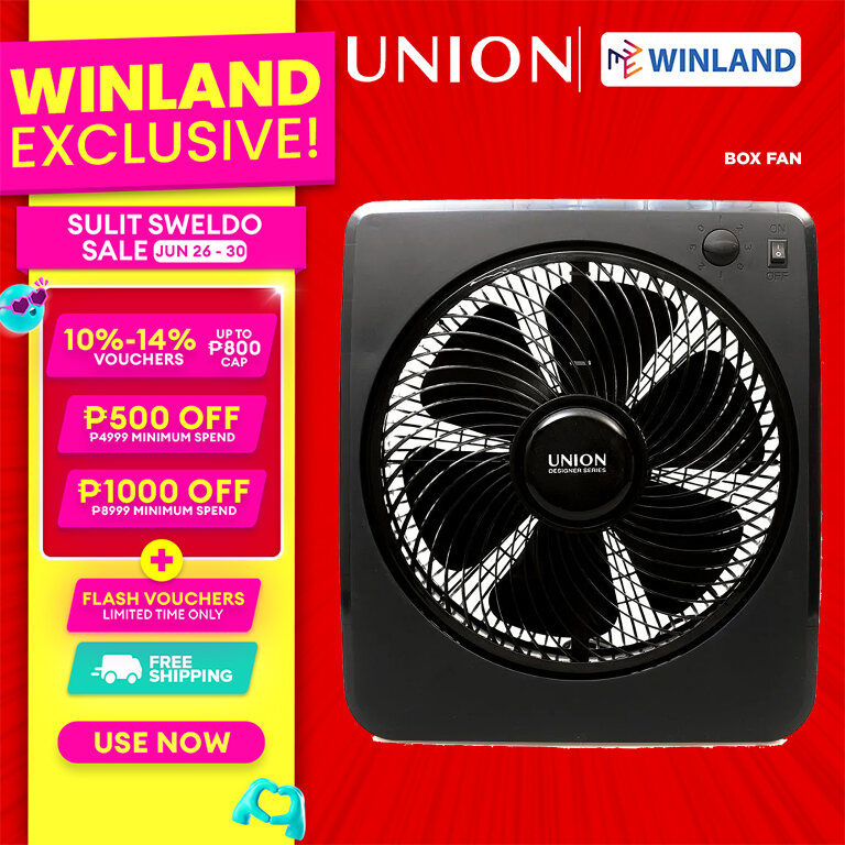 Union by Winland 12inches Box Fan / Electric Fan UGDS-BF1201 | Lazada PH
