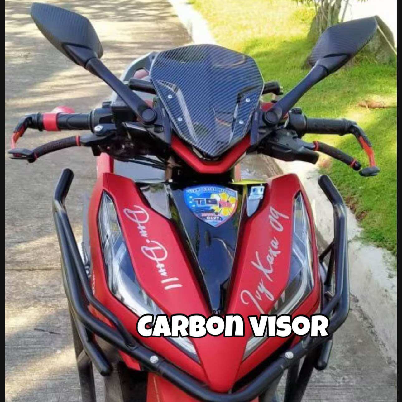 Honda Click V2 / V3 125 i 150 i SIDE MIRROR WITH BRACKET AND VISOR ...